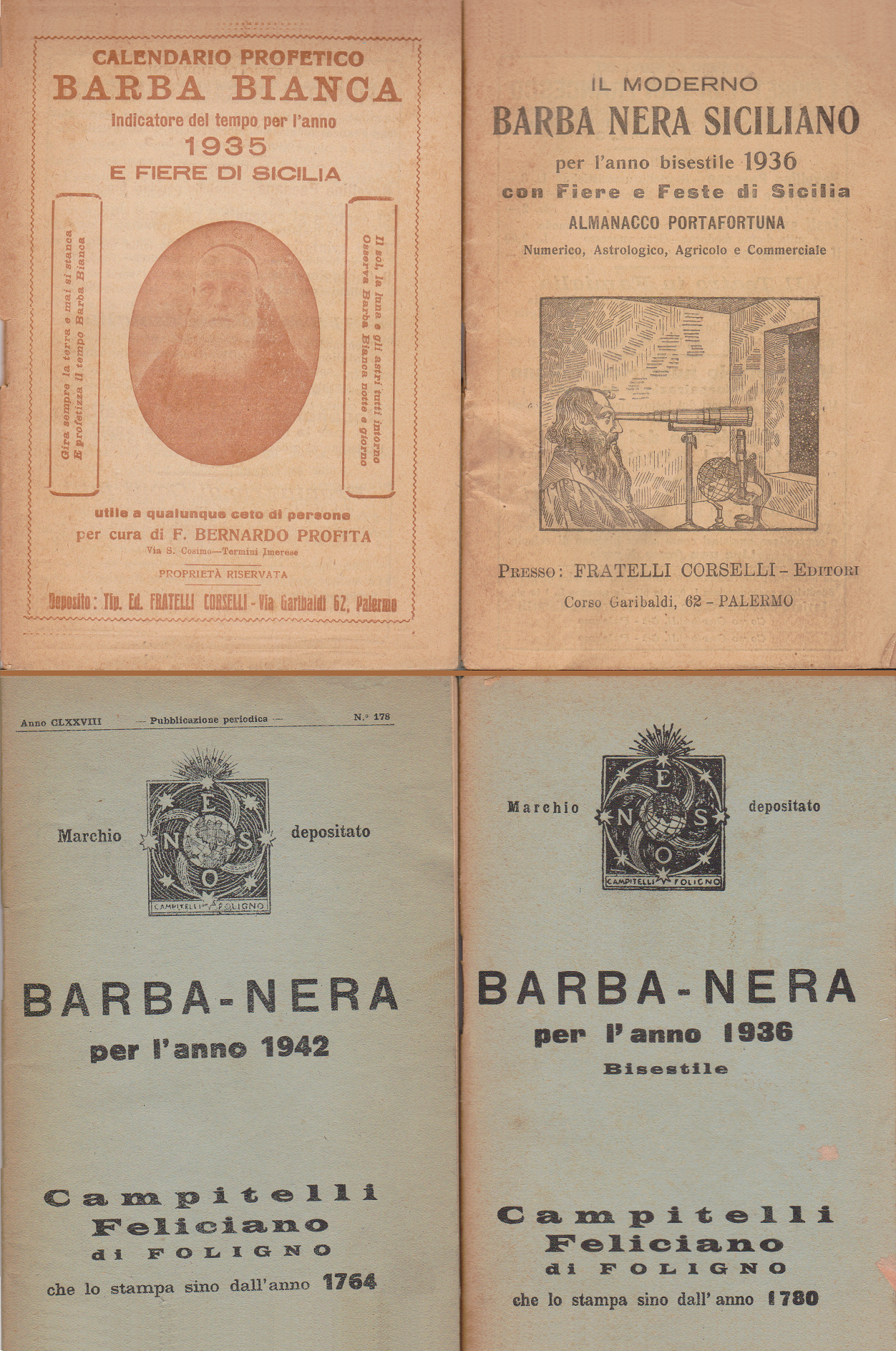 RUBRICA “BENI COMUNI”, 23. ALMANACCHI, CALENDARI, LUNARI, STRENNE ...